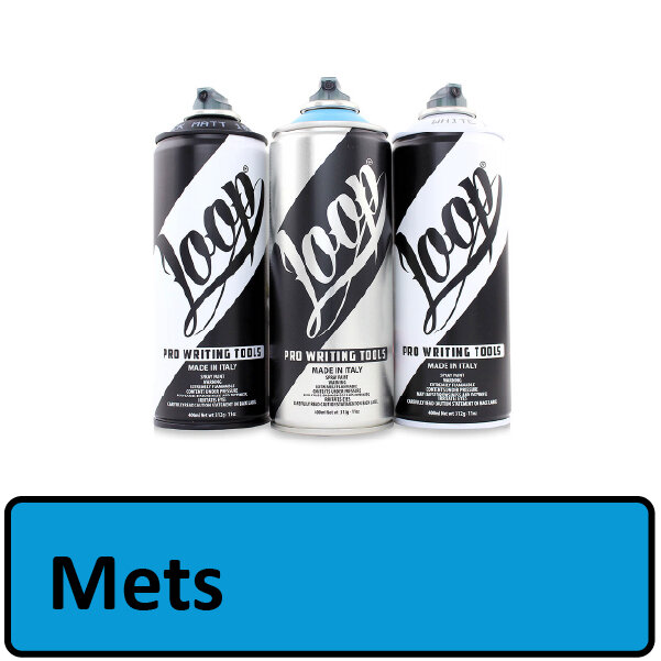 Spraydose Mets 400 ml - Loopcolors, 8,90